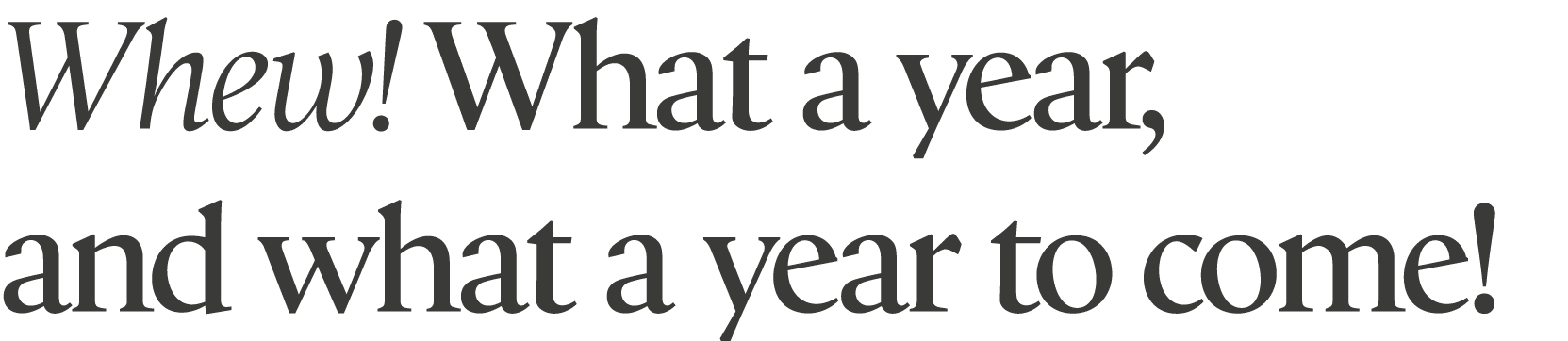 Turning Point Review & Preview Issue